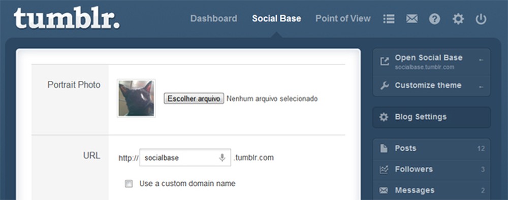 Como mudar título, descrição e nome do blog no Tumblr