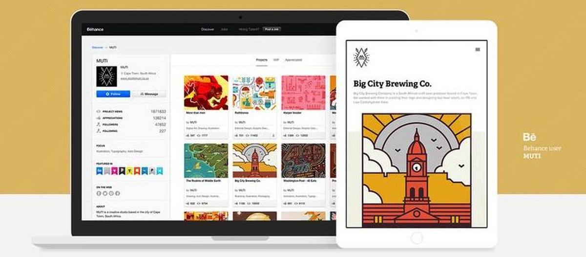 Como criar um portfólio online usando o Behance