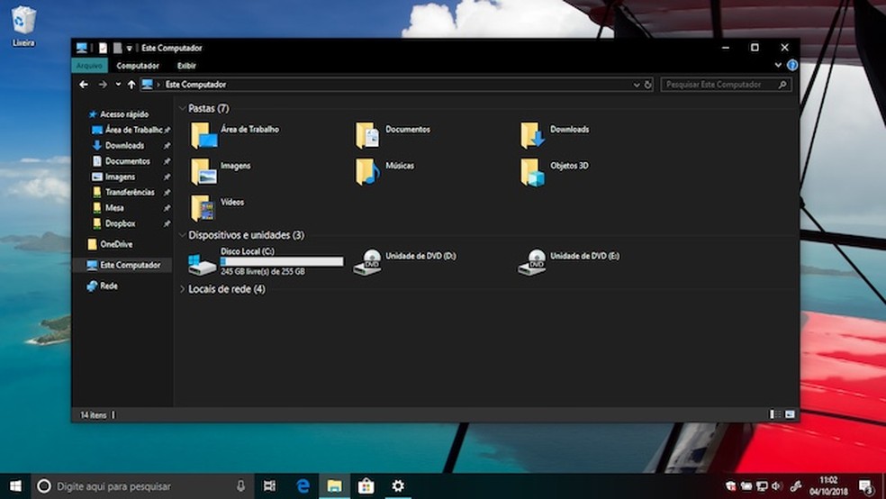 Como usar o tema escuro do Windows 10 October 2018 Update