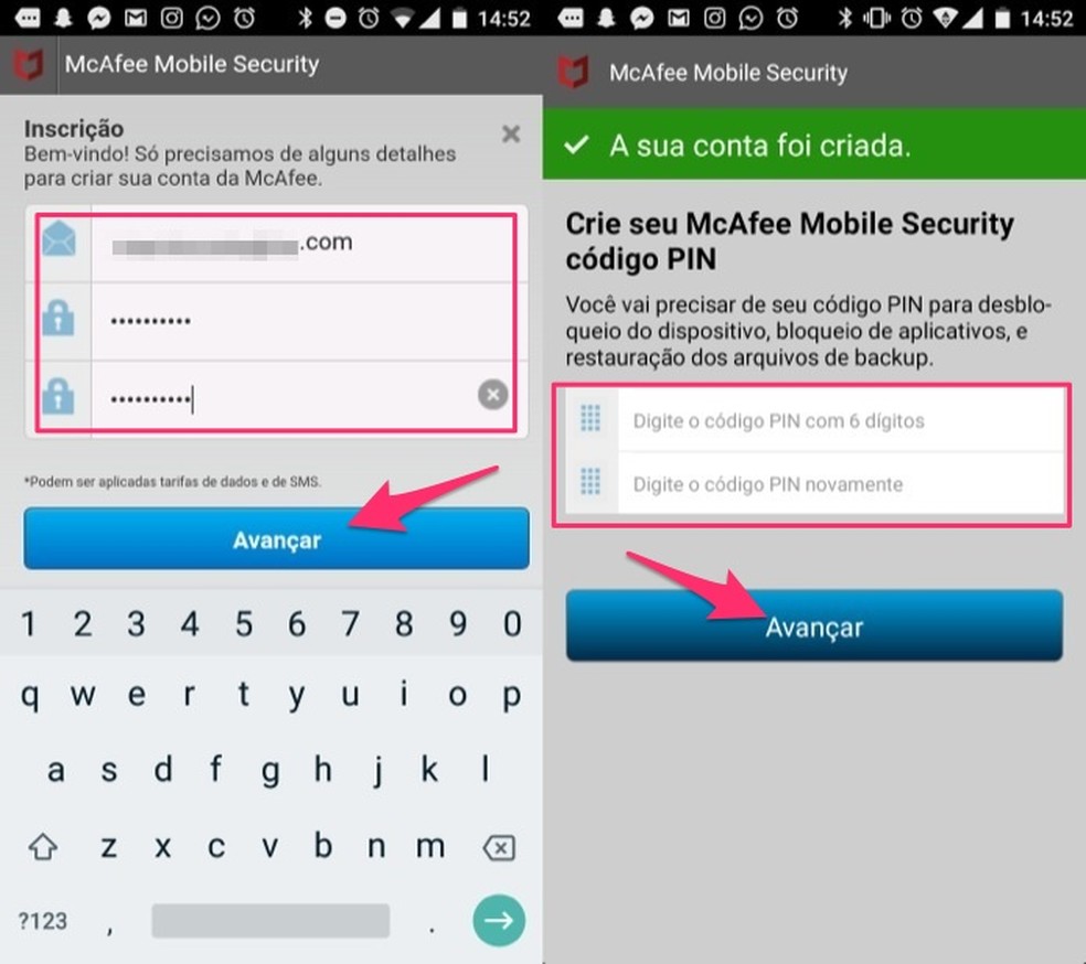 Como fazer backup do smartphone com o McAfee Mobile Security
