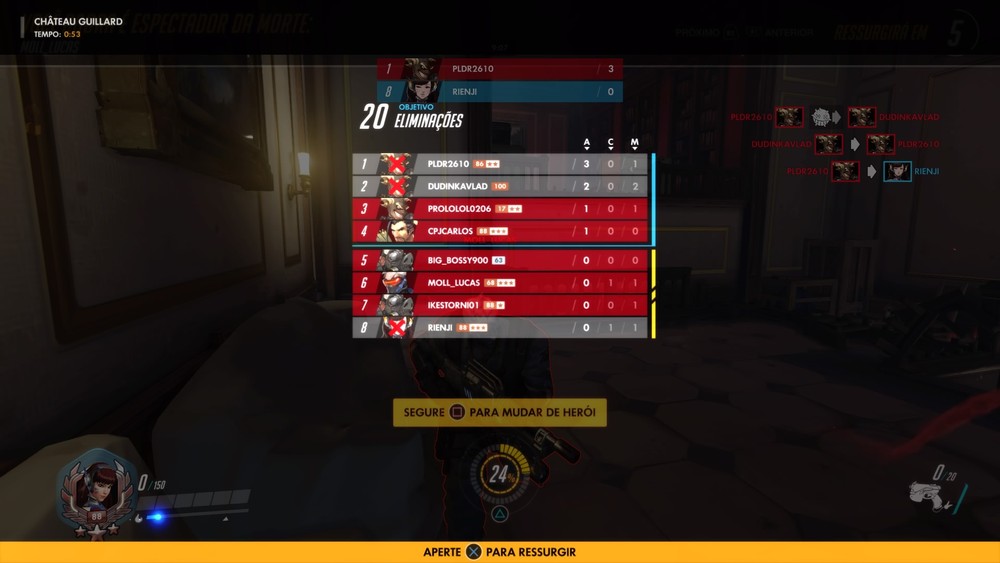 Como jogar os modos Deathmatch e Team Deathmatch em Overwatch