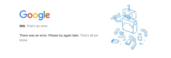 Google Ads fora do ar hoje? Site apresenta 'erro 500'; saiba mais