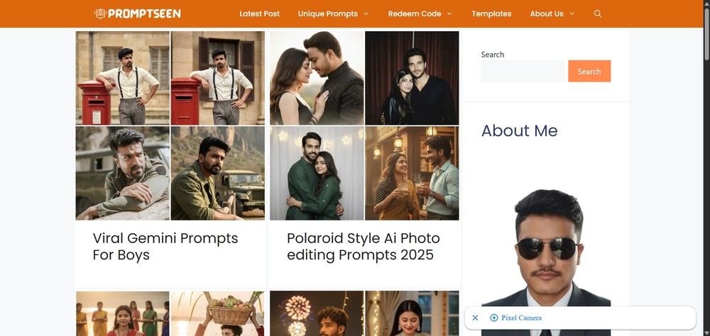 Prompt Seen: veja site com comandos prontos para criar fotos de IA