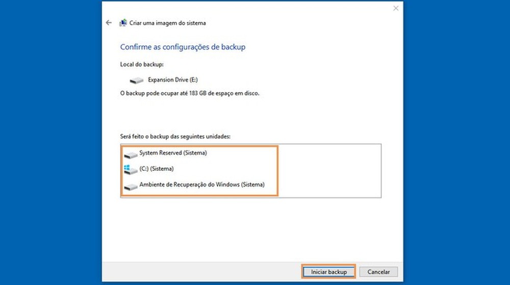 Como fazer backup completo do seu computador Windows 10 ou 8.1