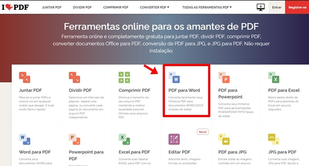 I love PDF: como converter arquivo para WORD