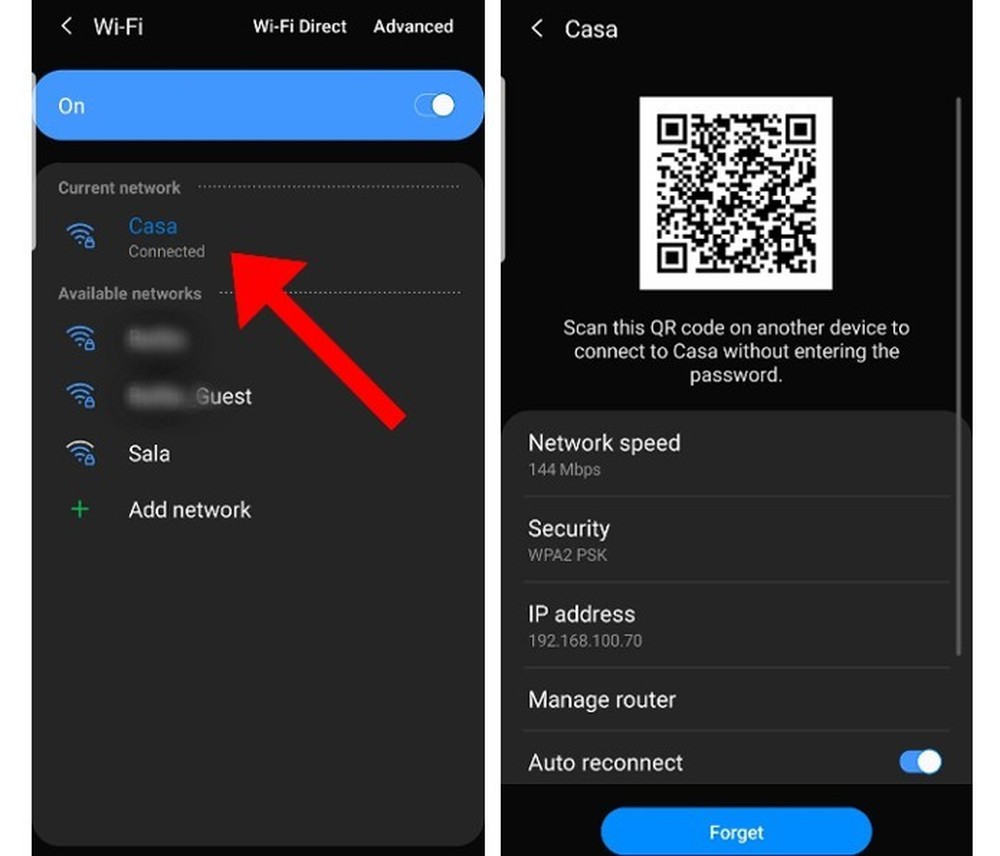 Como conectar no Wi-Fi pelo QR Code