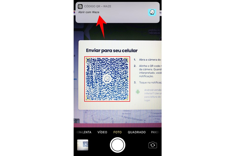 Como enviar uma localização do Waze no PC para o celular