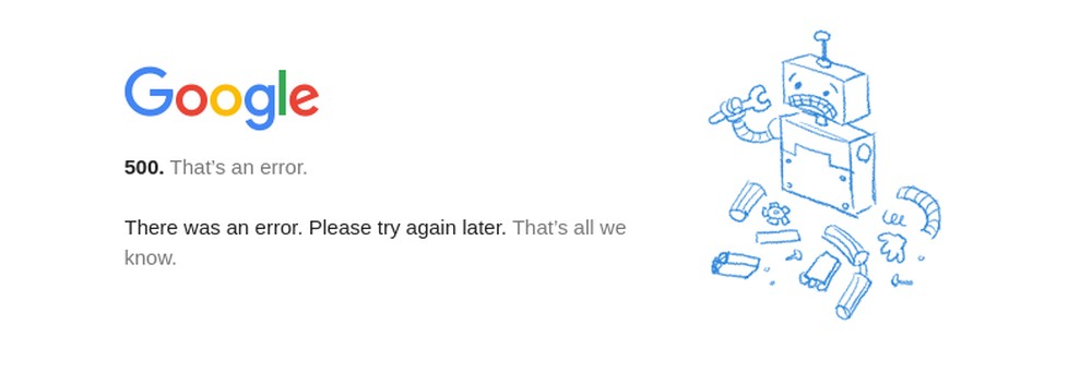 Google Ads fora do ar hoje? Site apresenta 'erro 500'; saiba mais