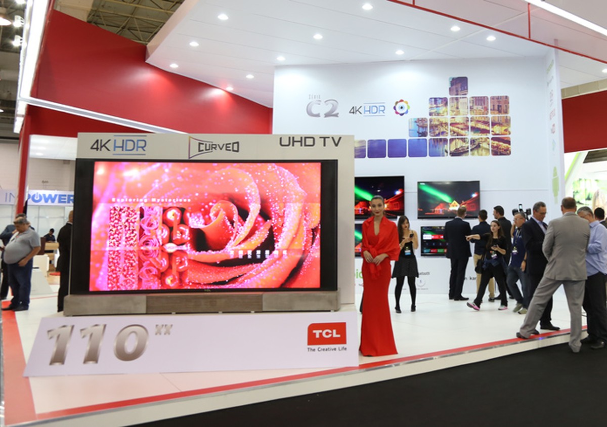 TCL leva TV 4K de 110 polegadas e modelo de 8K para a Eletrolar 2017