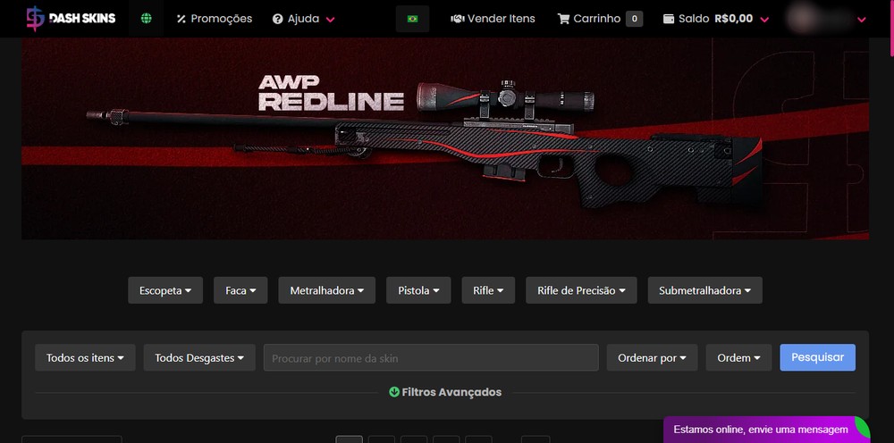 Dashskins é confiável? Conheça site de compra e venda de skins para CS:GO