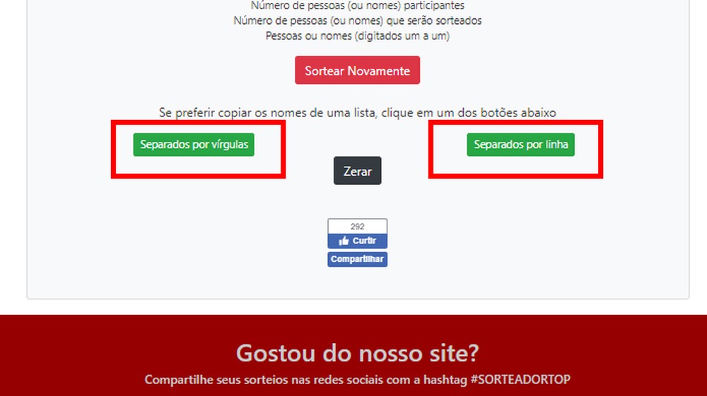 Site para sortear: como usar o Sorteador.top