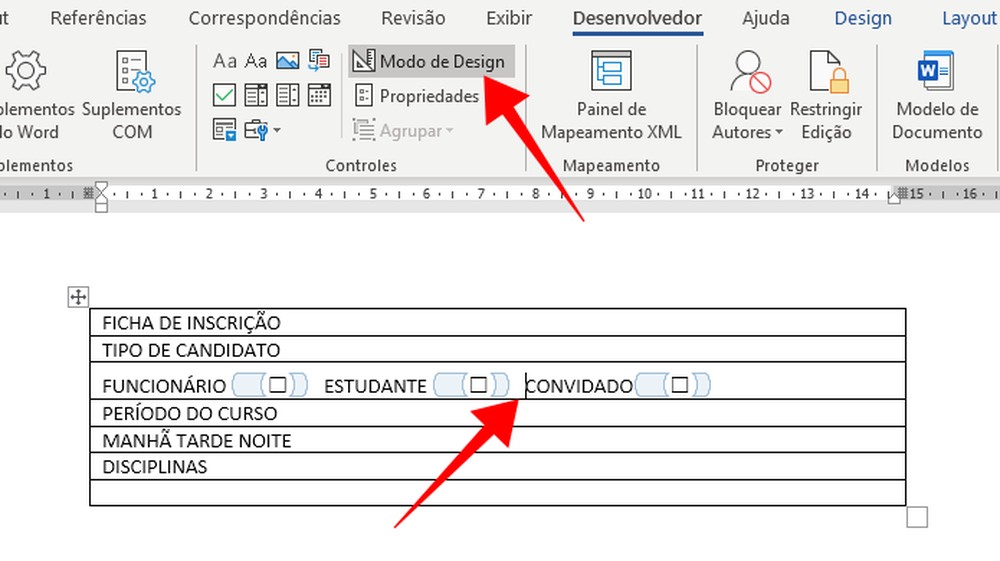Como criar um formulário preenchível no Word