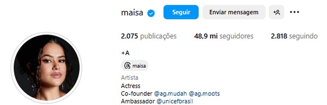 Quem é o brasileiro mais seguido no Instagram? Confira Top 10 de 2025