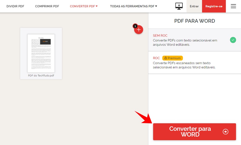 Como transformar PDF em Word online e gratuitamente