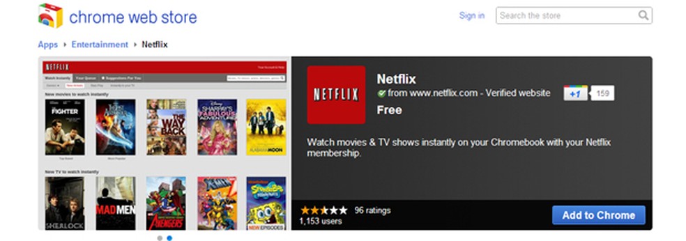 Chrome ganha extensão oficial do Netflix
