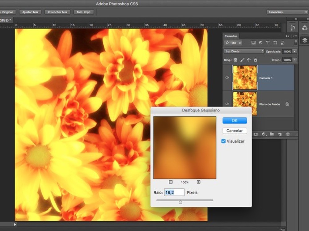 Como aplicar o efeito Vivid Light No Photoshop