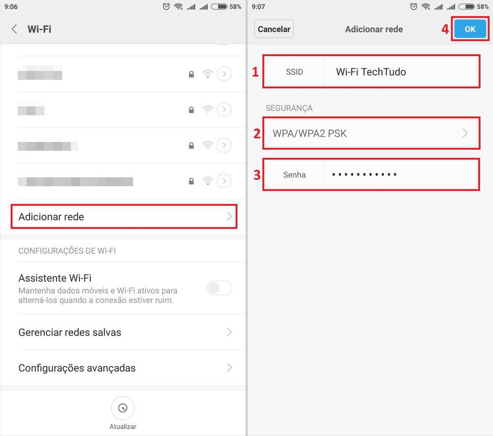 Como conectar o celular Android a uma rede Wi-Fi invisível
