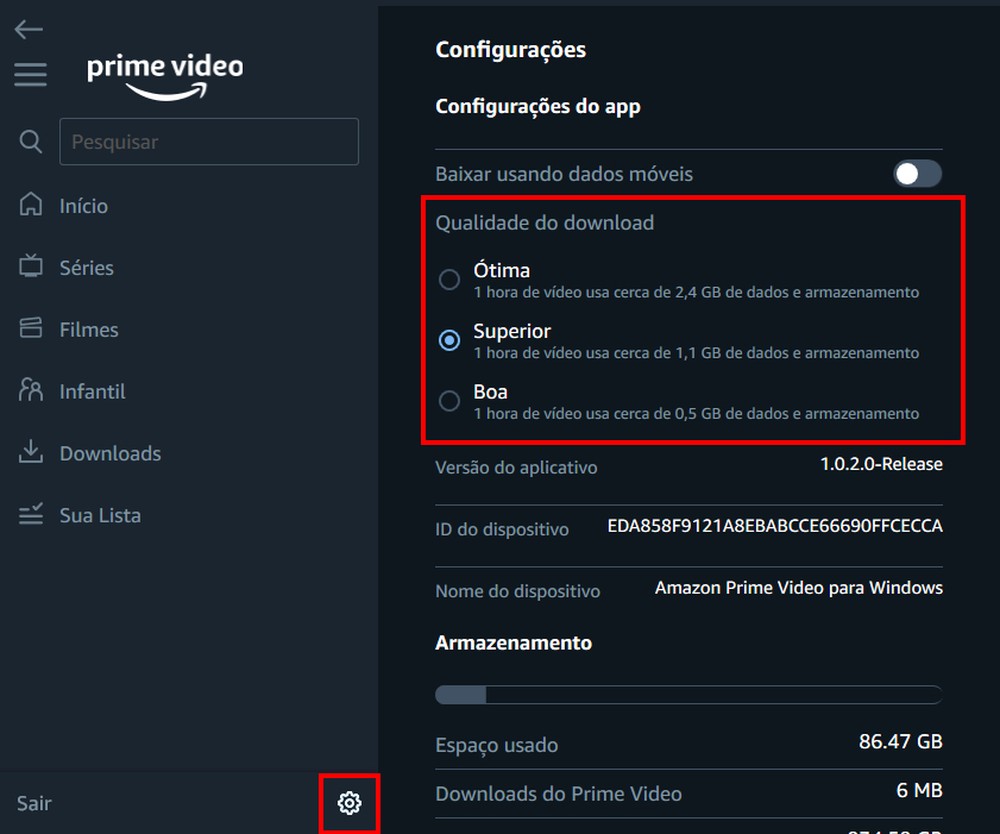 Como baixar filmes no Amazon Prime Video para assistir offline no PC