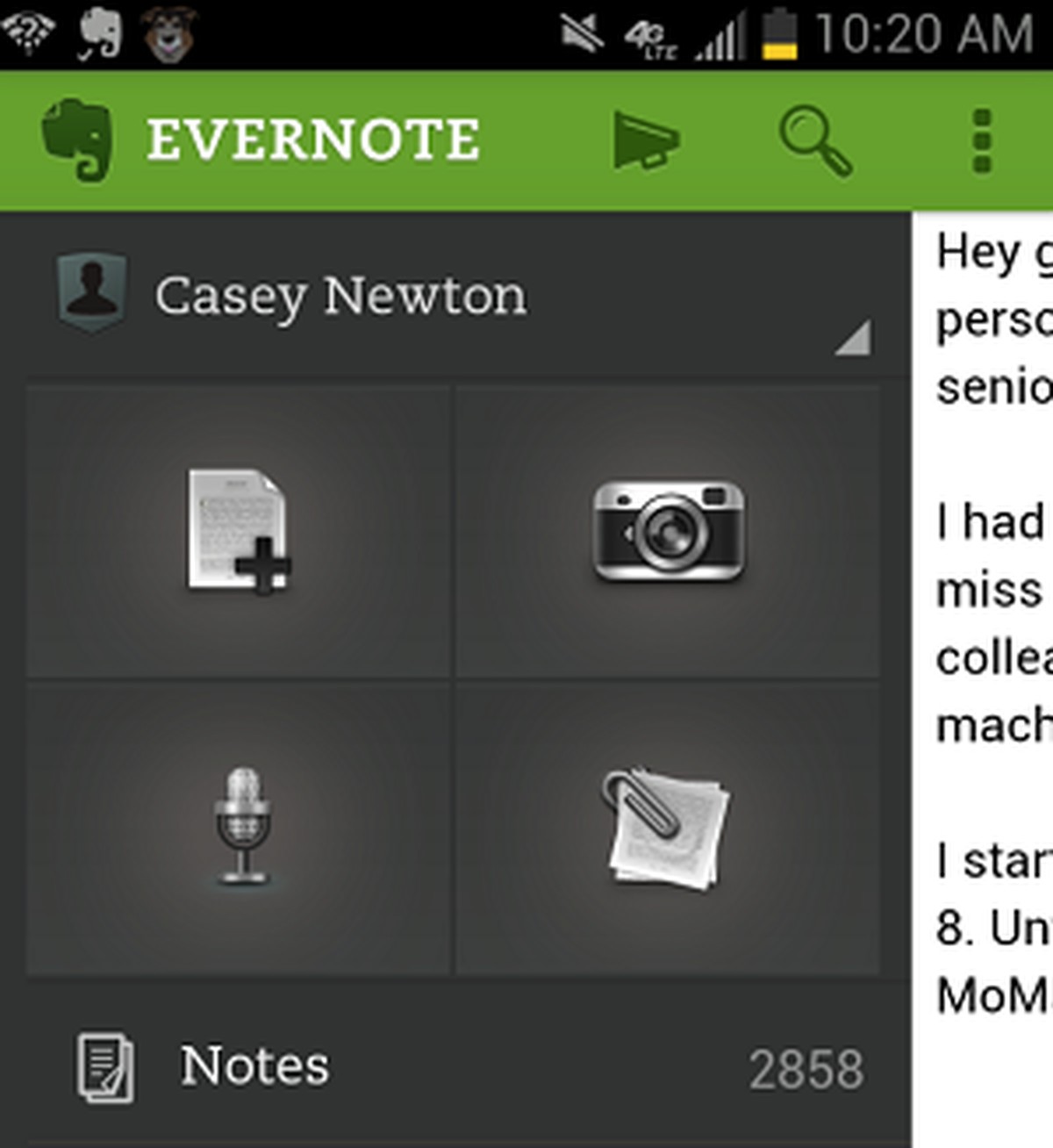 Atualização do Evernote para Android traz mudanças na interface e câmera
