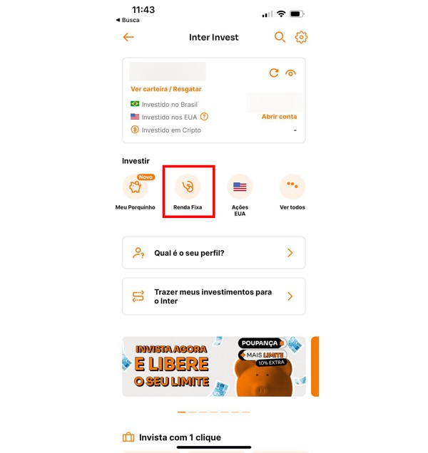 Como investir no Banco Inter pelo aplicativo de celular (Android e iOS)