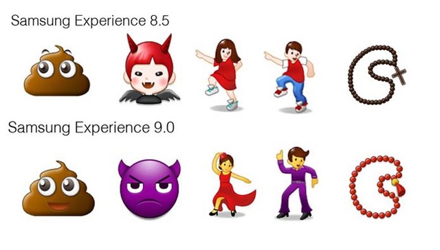 Saiba como vão ficar os emojis da Samsung em 2018