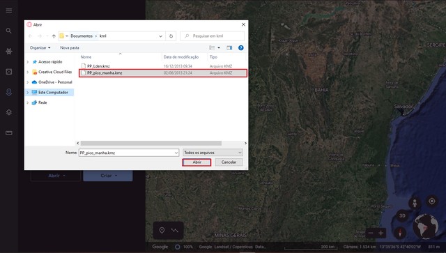 Como abrir arquivo KMZ no Google Earth
