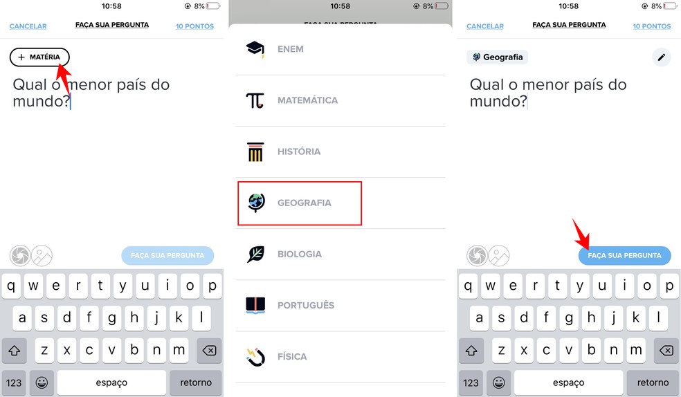Como fazer perguntas no Brainly pelo celular