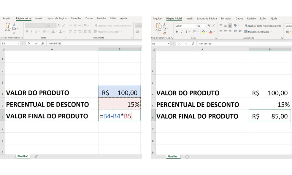 Porcentagem No Excel