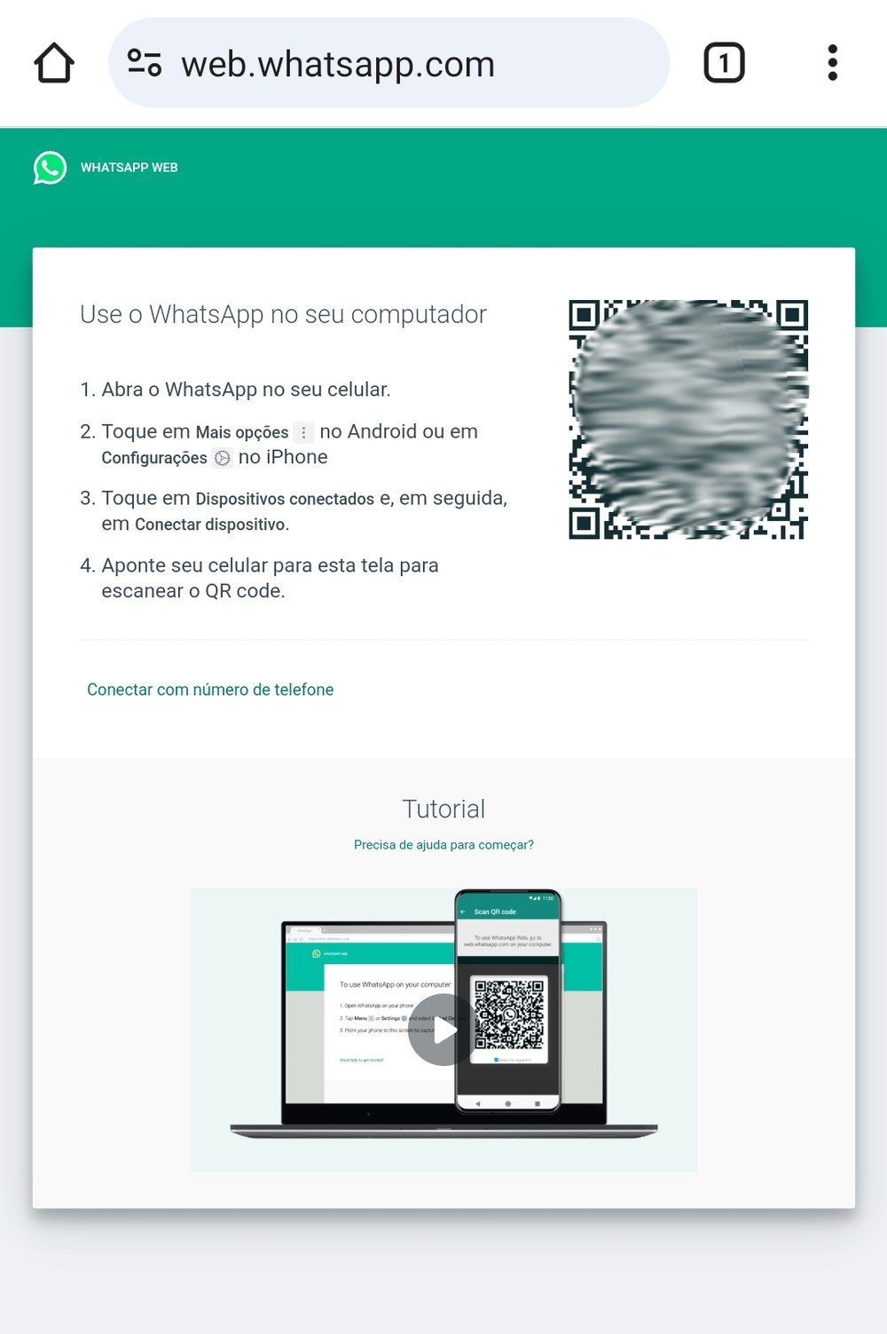 Como entrar no WhatsApp Web pelo PC e pelo celular passo a passo