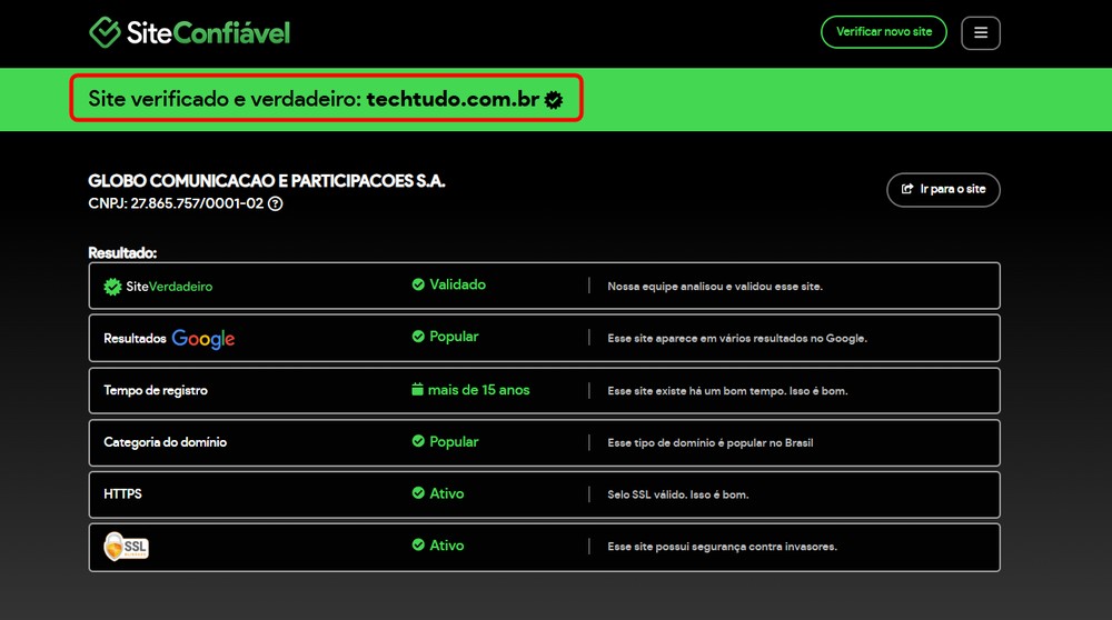 SiteConfiável: como usar plataforma para conferir se um site é seguro