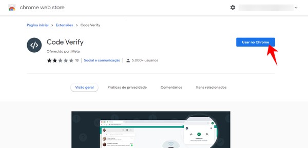 WhatsApp Web: como instalar extensão Code Verify para aumentar segurança