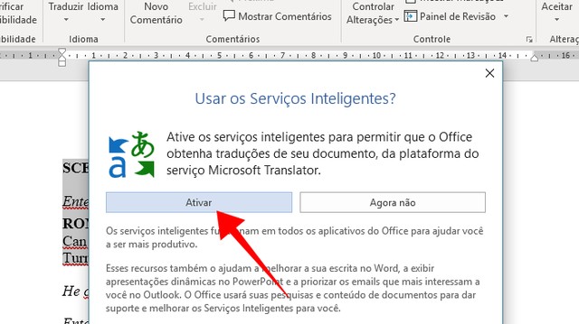 Como traduzir texto ou documento inteiro no Word