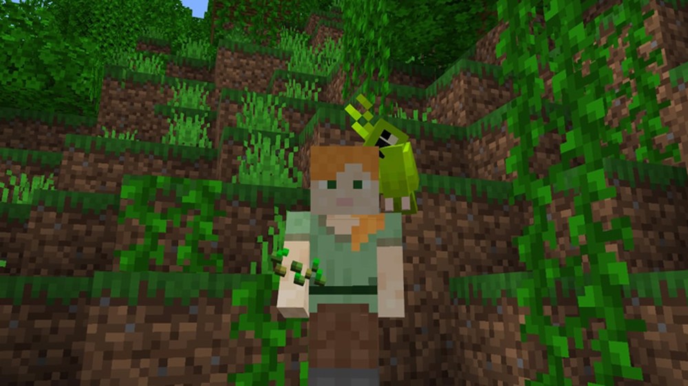Como domesticar papagaio em Minecraft