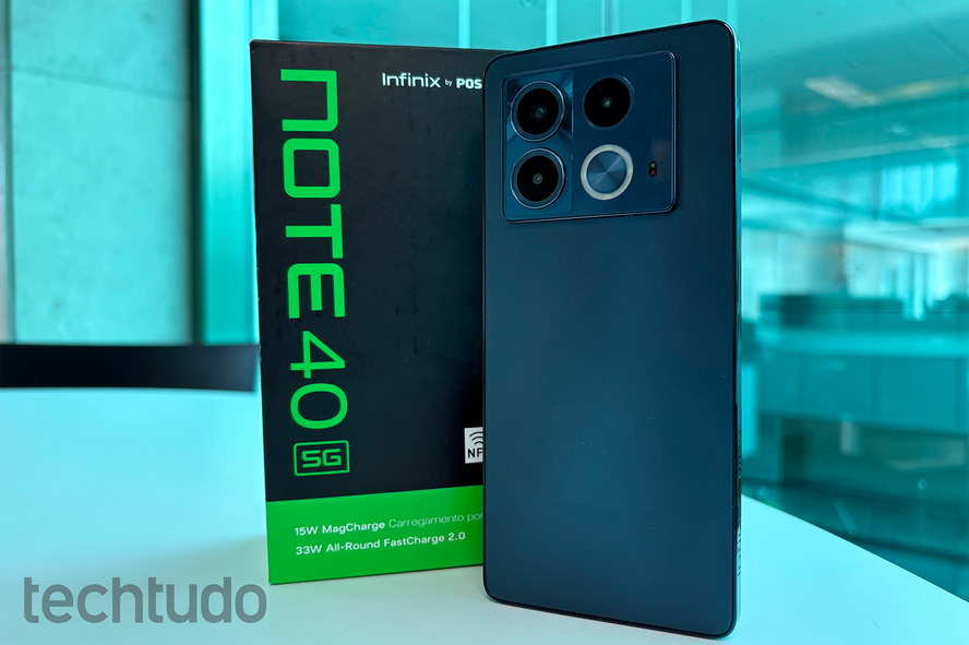 Review Infinix Note 40 5G: celular tem som JBL e bateria duradoura