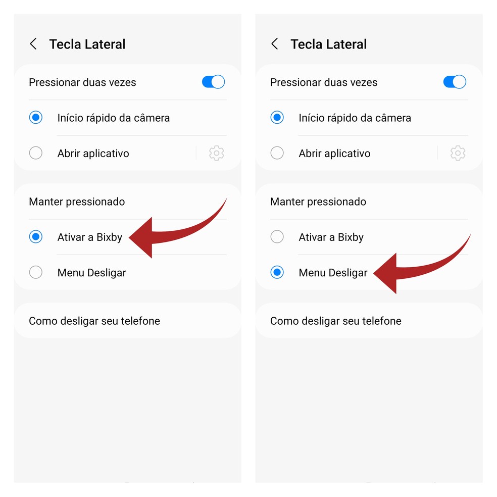 Como configurar o botão lateral do celular Samsung Galaxy