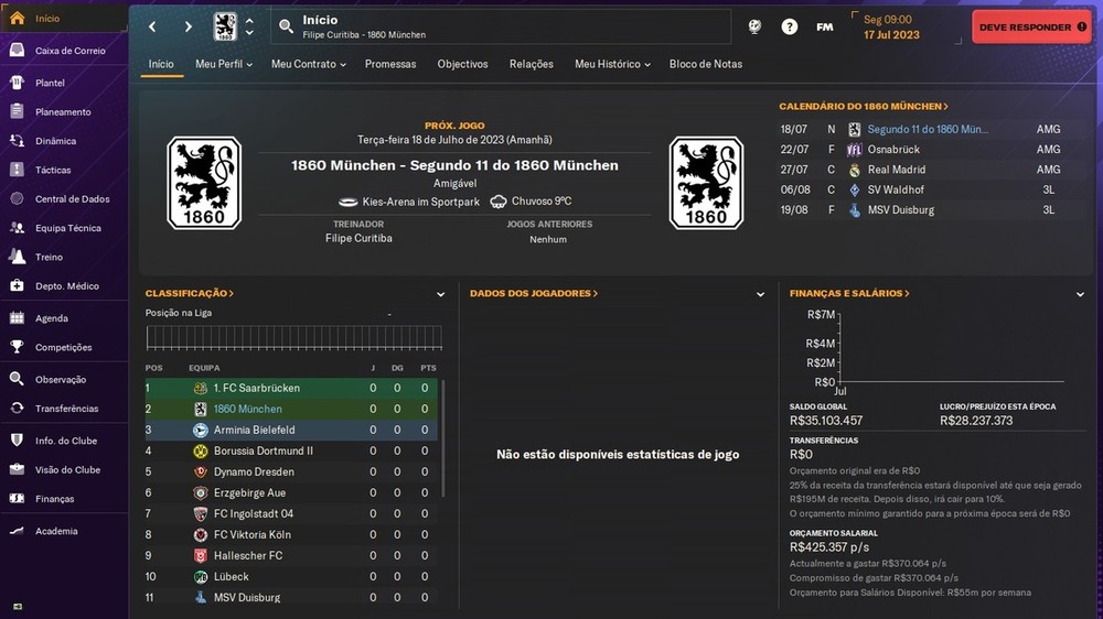 Football Manager 2024: 10 times para se desafiar e chegar à glória