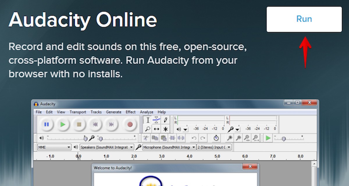 Como usar o Audacity Online