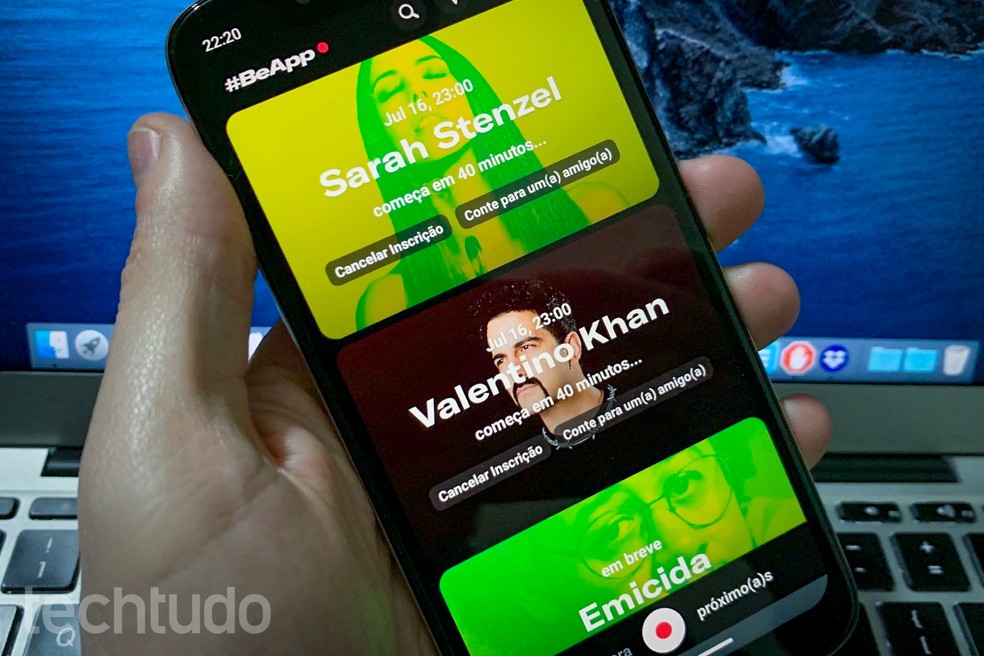 BeApp: como assistir a lives no app de streaming de música