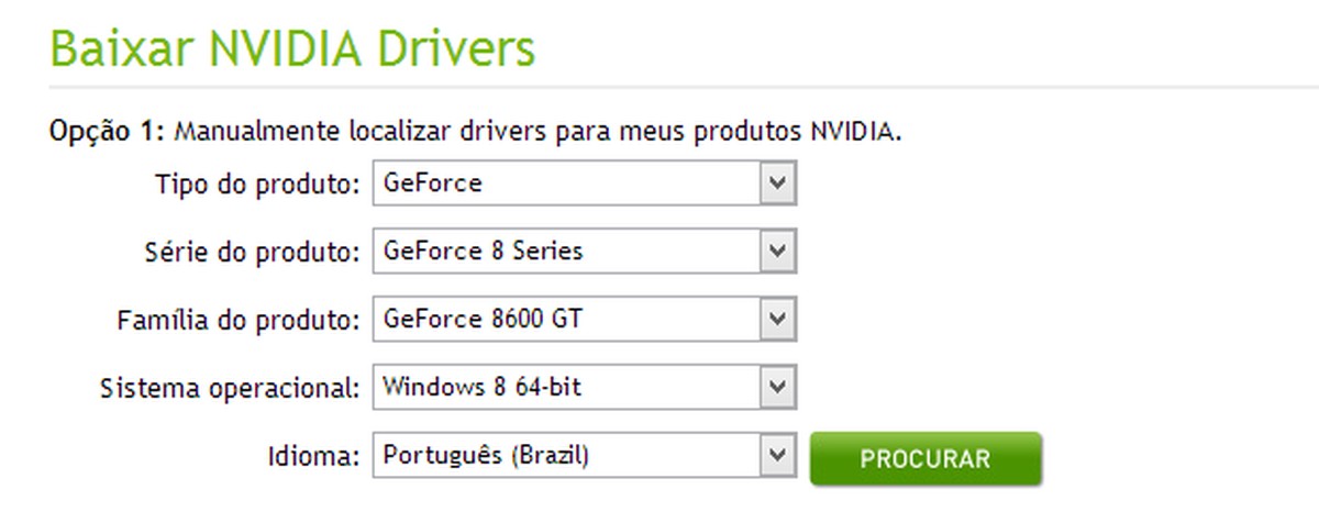 Como instalar e configurar drivers Nvidia no Windows 8