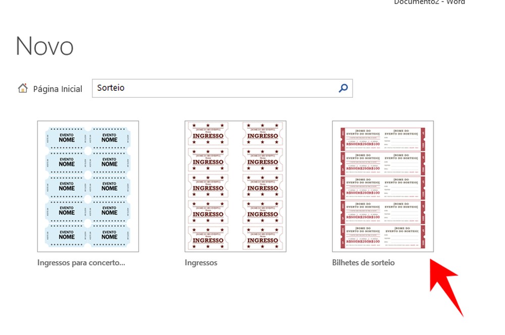 Como fazer rifa no Word
