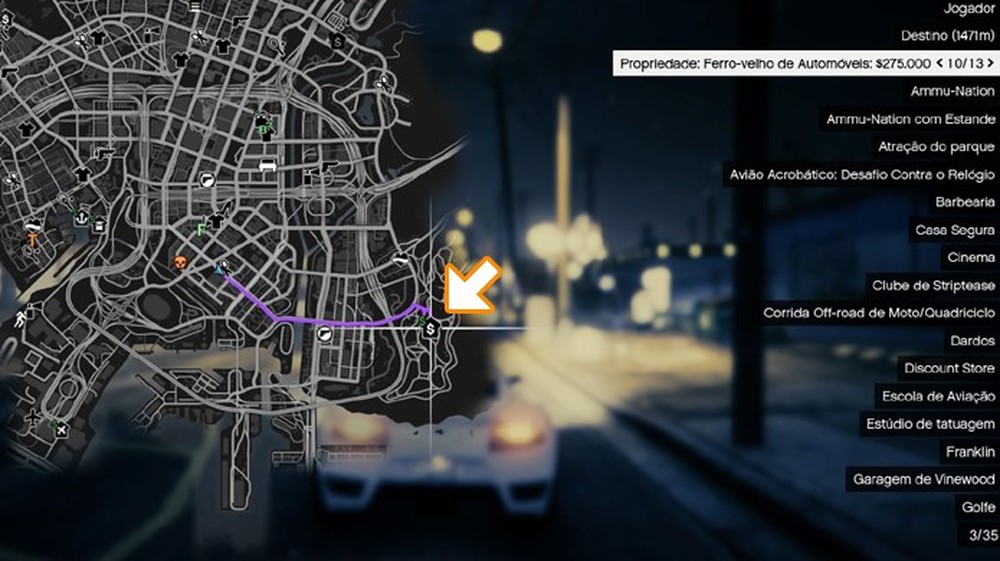 Mapa de GTA V: 5 locais para prestar atenção e fazer 100% do game