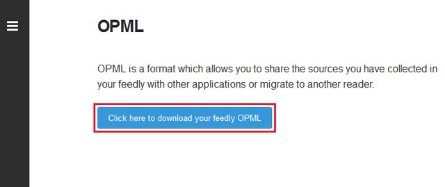 Como exportar e importar arquivos de feeds em formato OPML no Feedly