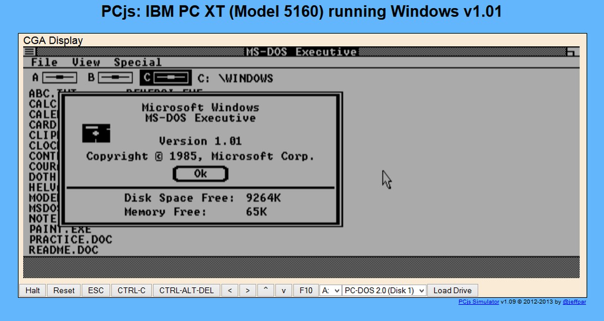 Site simula Windows 1.01 no navegador; veja como eram Paint e Reversi