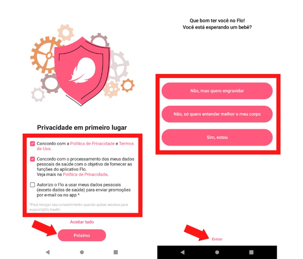 Como saber o dia de seu período fértil usando o app Flo