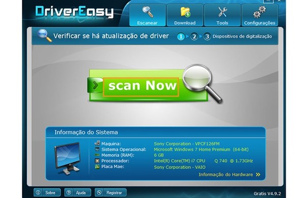 Como usar Driver Easy Portable no computador