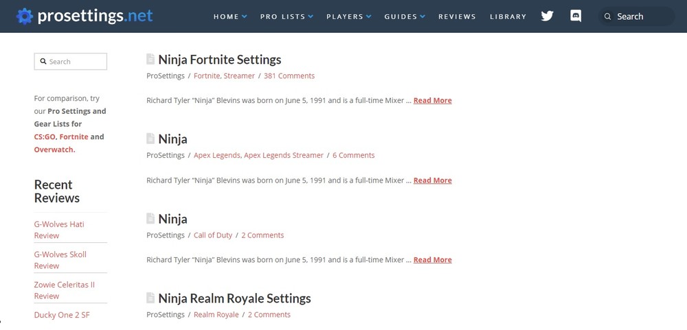 Fortnite Pro Settings: confira setups de jogadores como Ninja e Tfue
