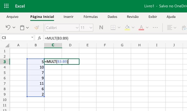 Como multiplicar no Excel