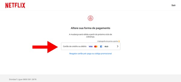 Como mudar a forma de pagamento da Netflix pelo celular e PC