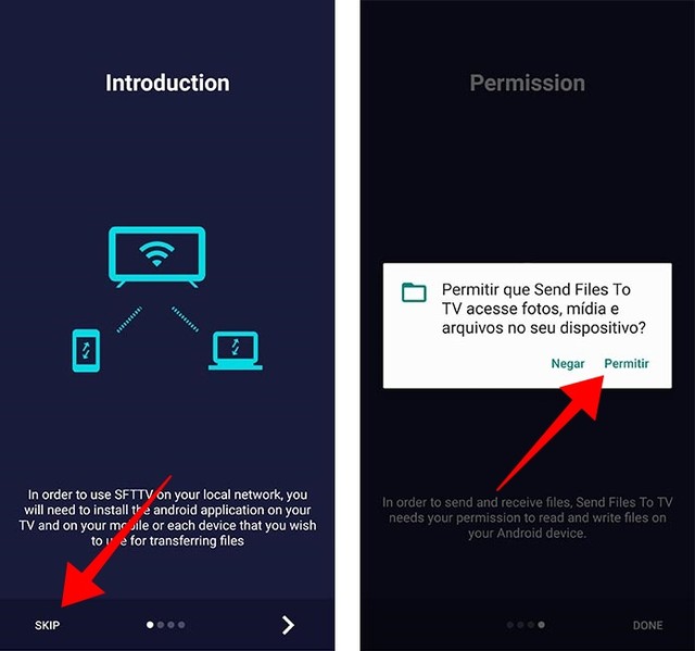 Como enviar arquivos para smart TV com Android