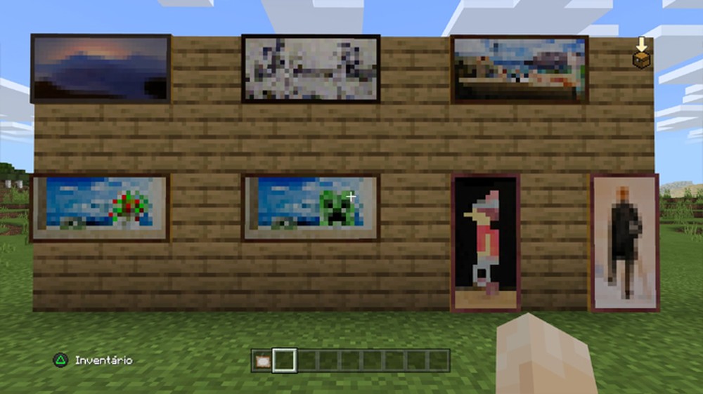 Como fazer quadro no Minecraft
